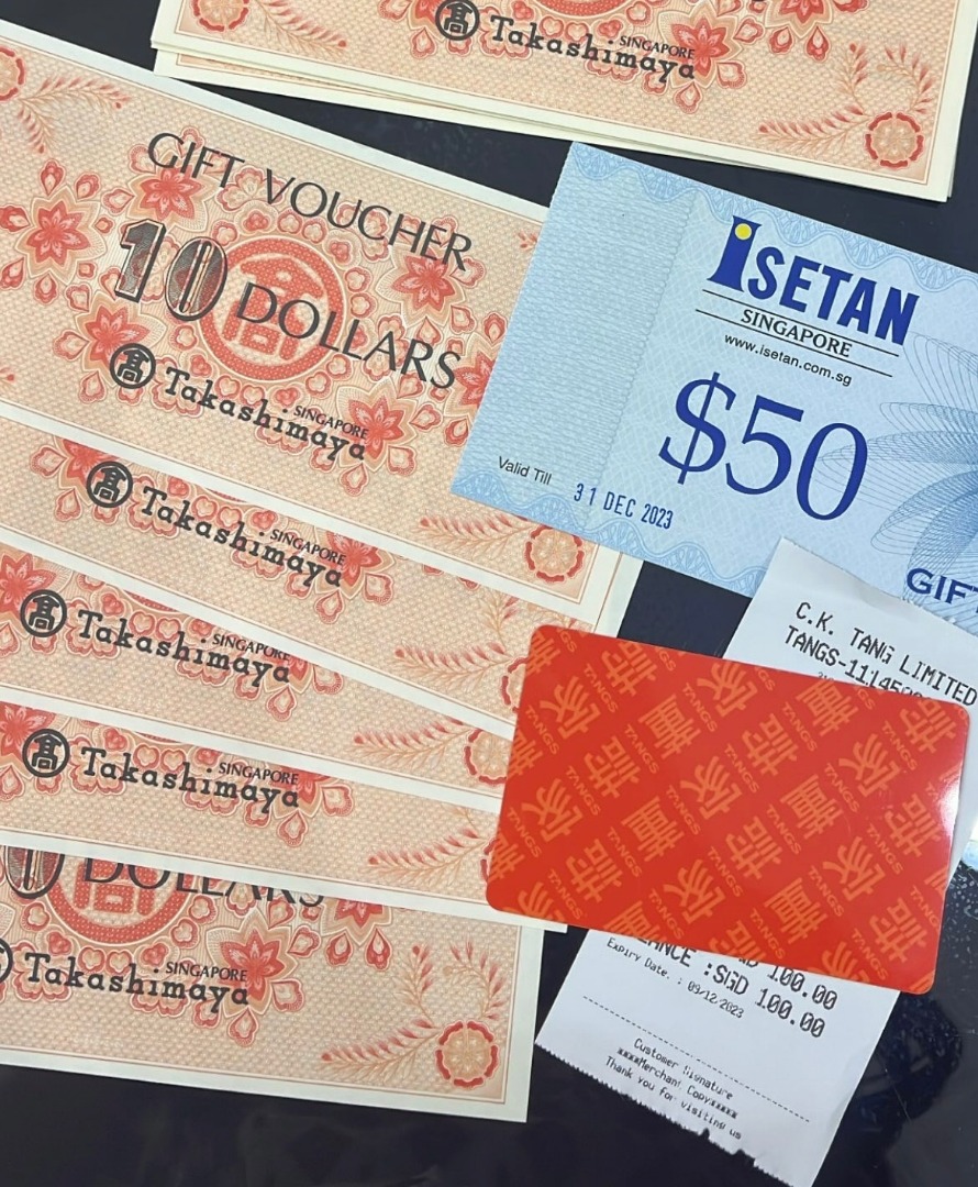 Takasimaya/Isetan/Tangs Voucher 5% OFF, Tickets & Vouchers, Vouchers on ...