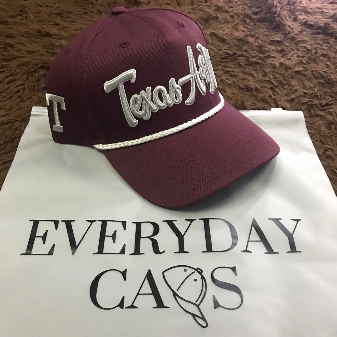 Texas A&M Overhand Script Cap by 47 Brand, Men's Fashion, Watches ...