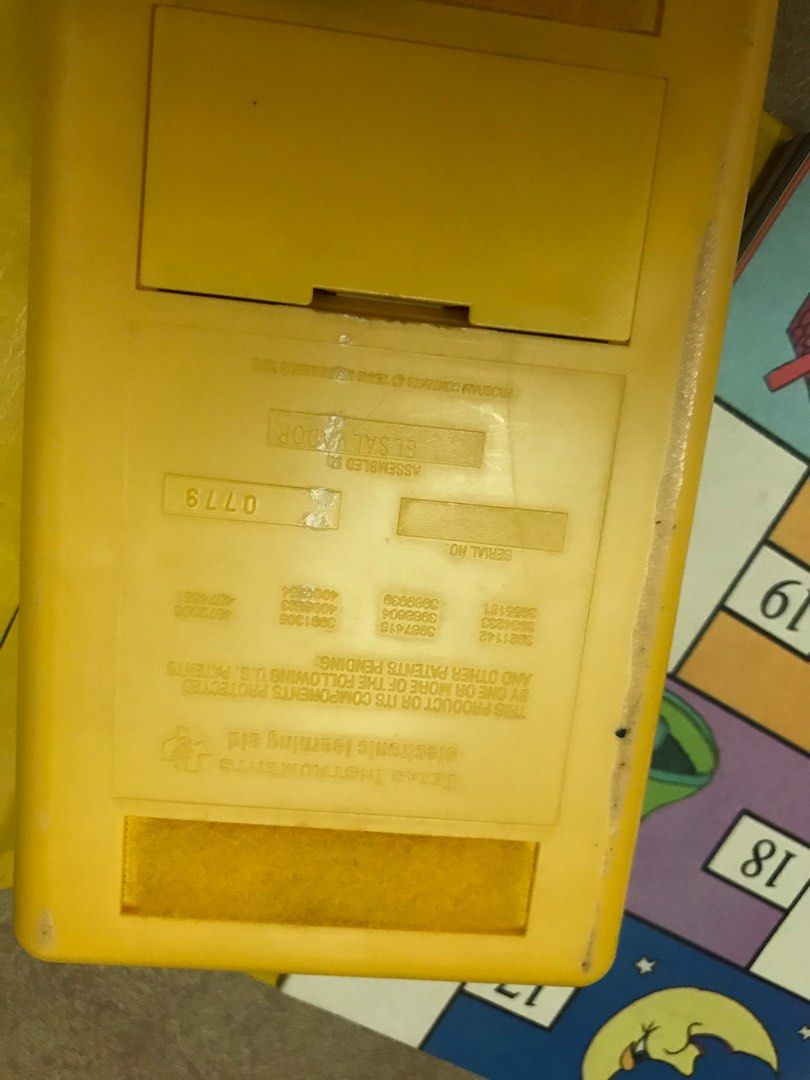 Texas instrument spelling b learning toy 1978 vintage, Hobbies & Toys ...