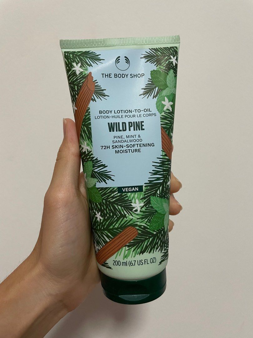 The Body Shop Wild Pine Essential Set (moisturiser, body shop and hand ...