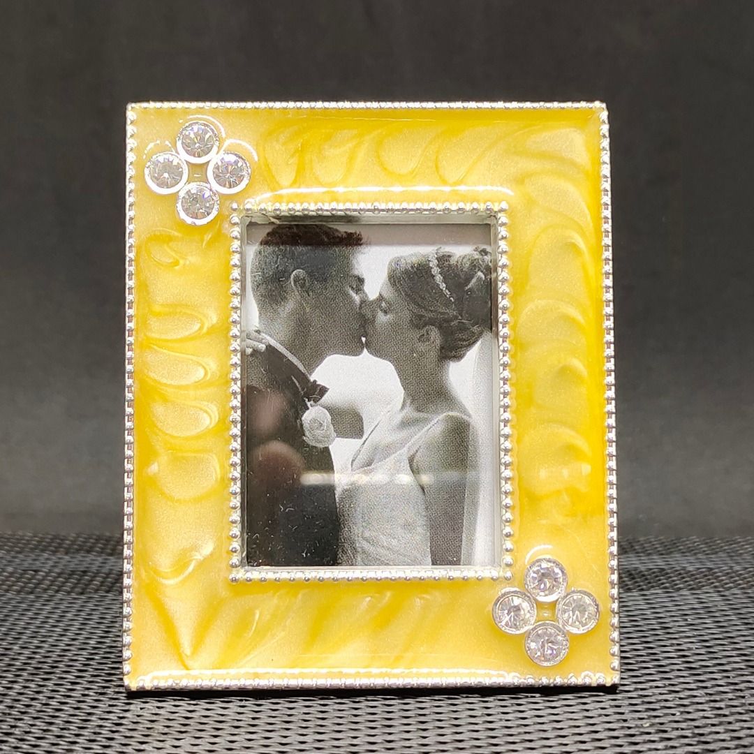 The Juliana Collection Photoframe with Metal Bezel, Enamel and ...