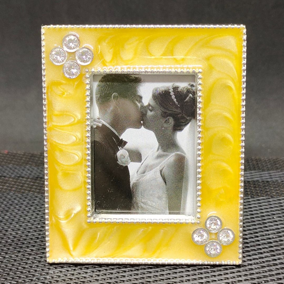 The Juliana Collection Photoframe with Metal Bezel, Enamel and ...