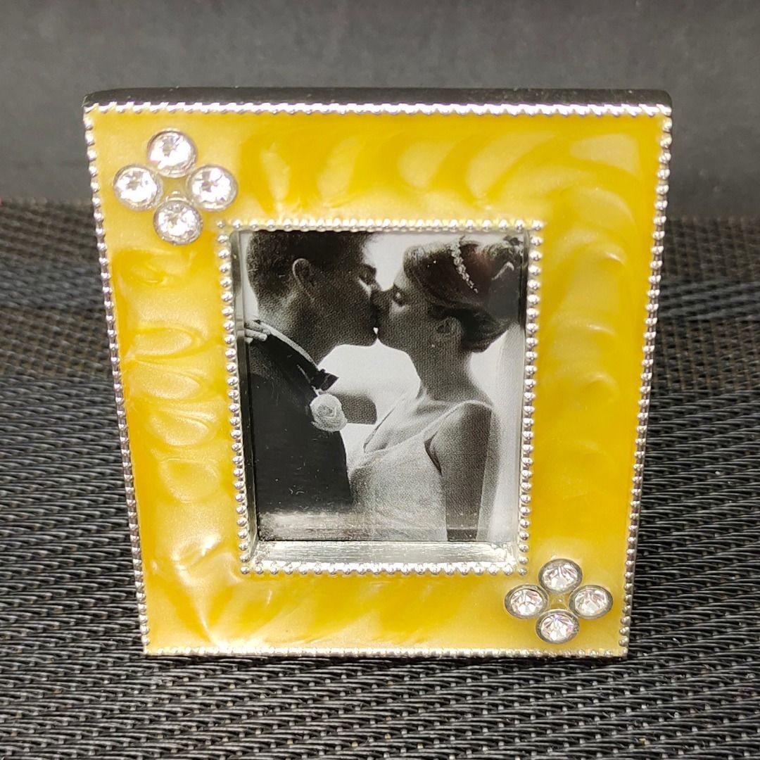 The Juliana Collection Photoframe with Metal Bezel, Enamel and ...