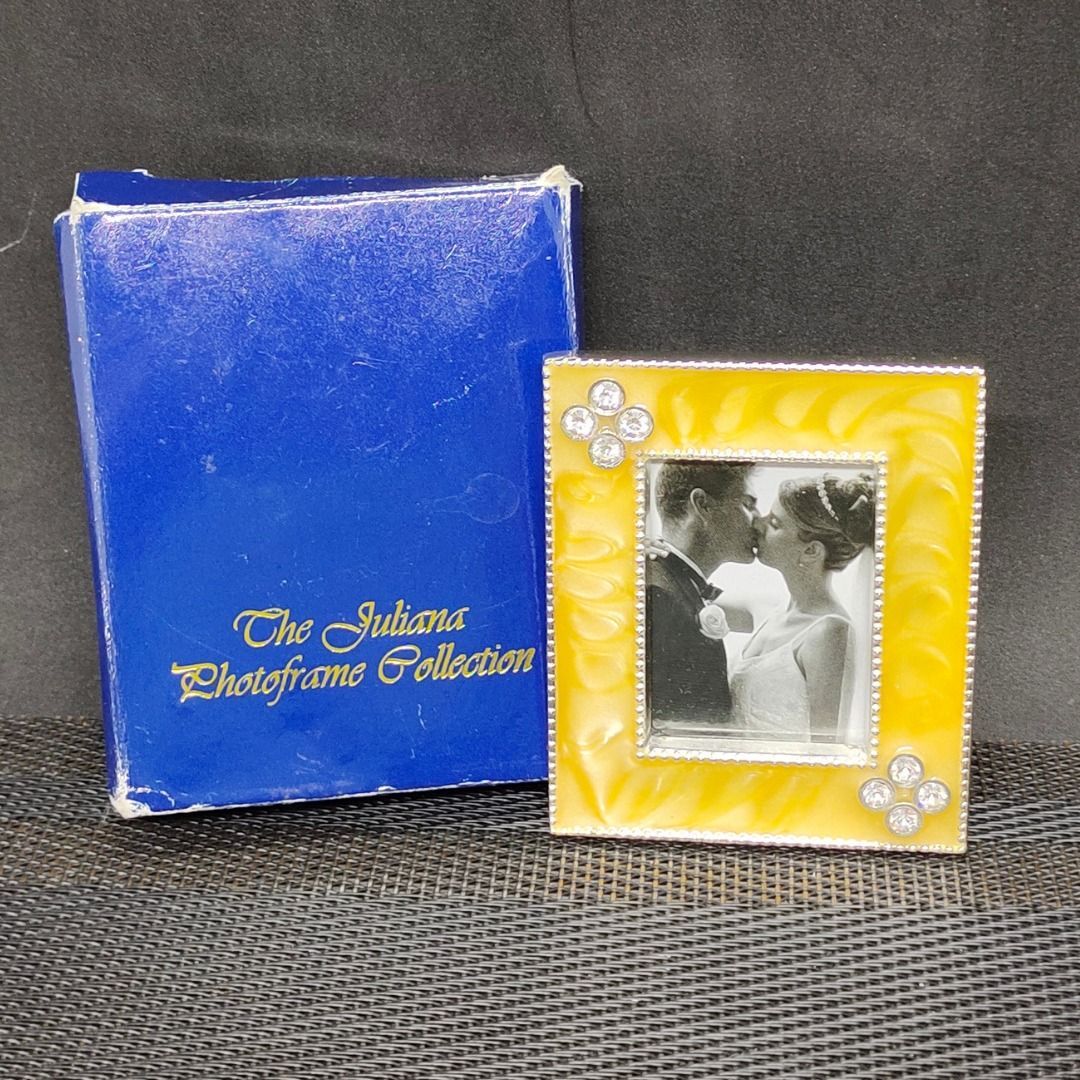 The Juliana Collection Photoframe with Metal Bezel, Enamel and ...