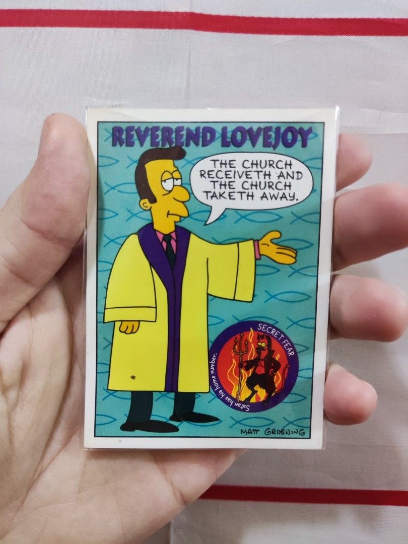 The Simpsons Trading Cards Skybox 1984, Hobbies & Toys, Collectibles ...