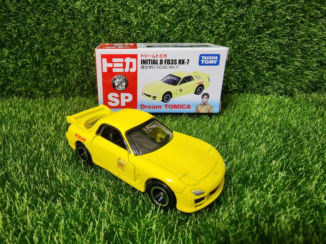 Tomica DREAM: #SP Initial D Mazda RX-7 FD3S (Takara Tomy), Hobbies & Toys, Toys & Games on Carousell