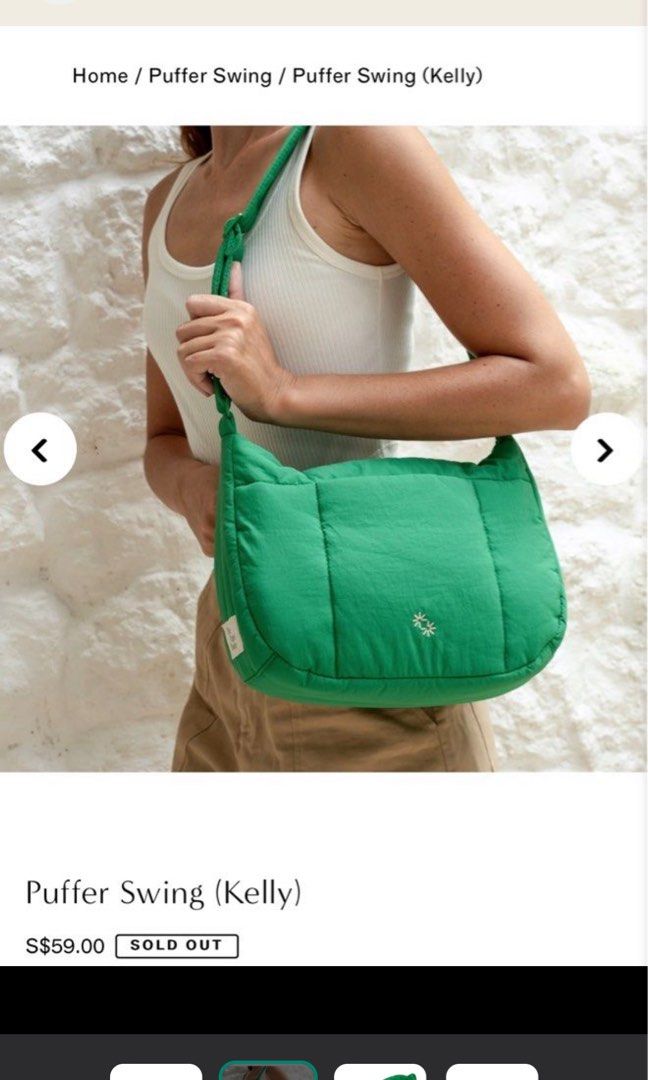 TPB Puffer Swing in Aspen, Women's Fashion, Bags & Wallets, Cross-body ...