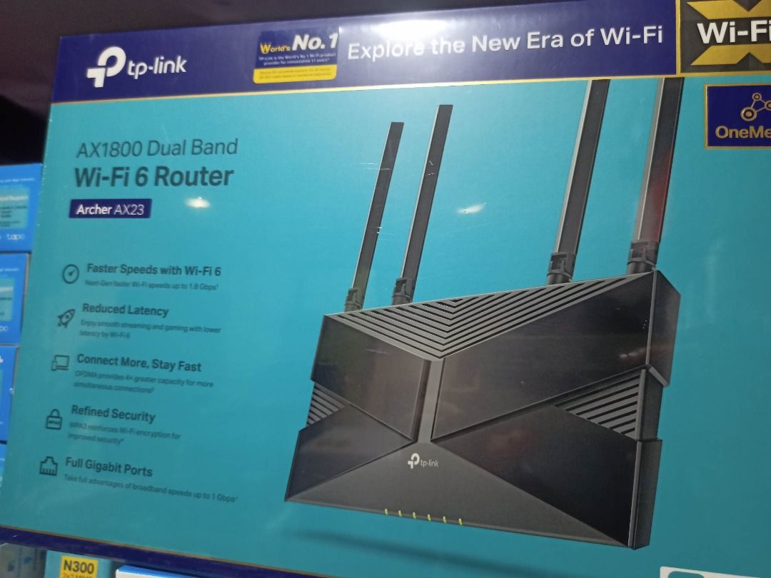 TP-Link Archer AX23 AX1800 One Mesh WiFi 6 Dual Band Router, Computers ...