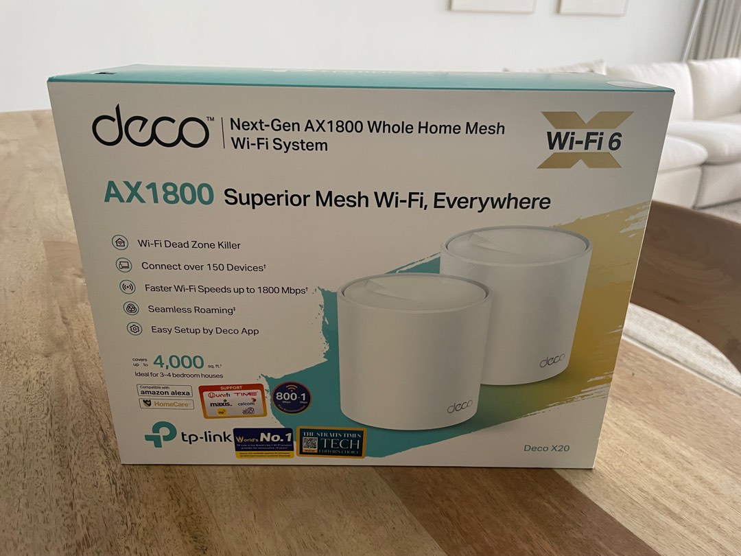 TP-Link Deco AX1800 Dual Band Whole Home Mesh WiFi 6 Unit 2Pack TpLink ...