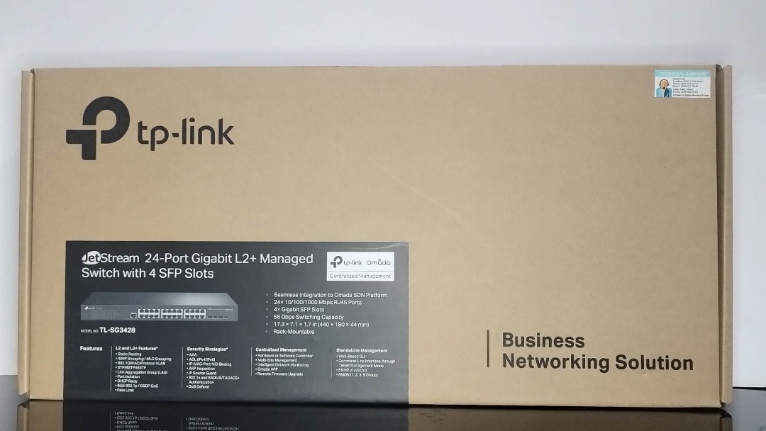 TP-LINK TL-SG3428 24-Port Gigabit L2+ Managed Switch with 4 SFP Slots ...
