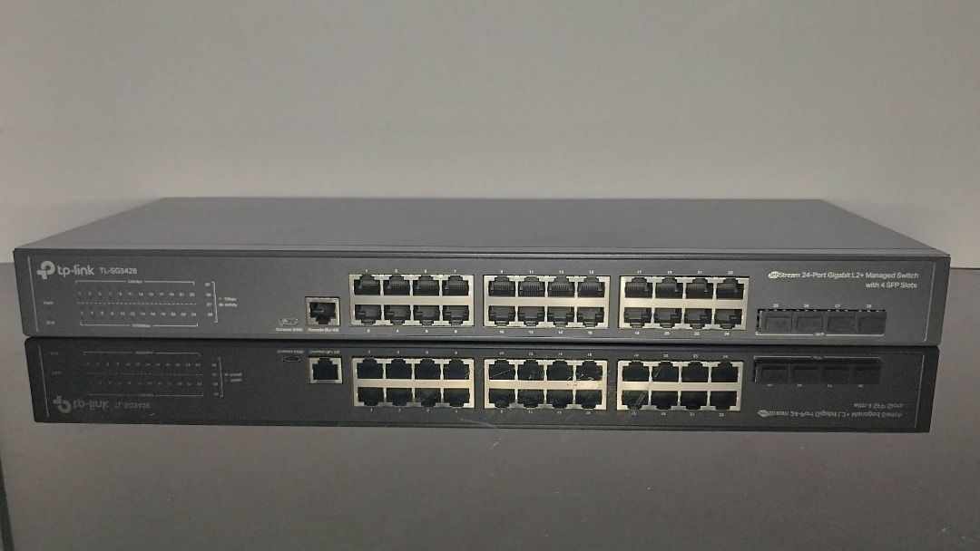 TP-LINK TL-SG3428 24-Port Gigabit L2+ Managed Switch with 4 SFP Slots ...