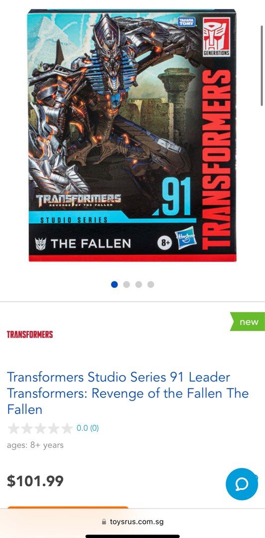 Transformers The Fallen (Leader Class) studio series , Hobbies & Toys ...