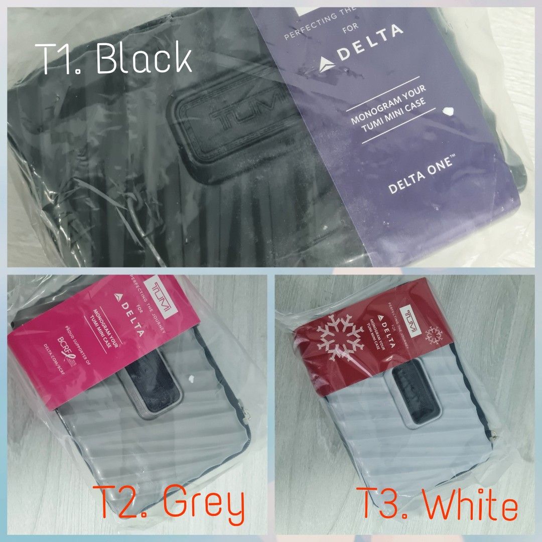 TUMI Delta Air First/Business Class amenity kit, Men's Fashion, Bags ...