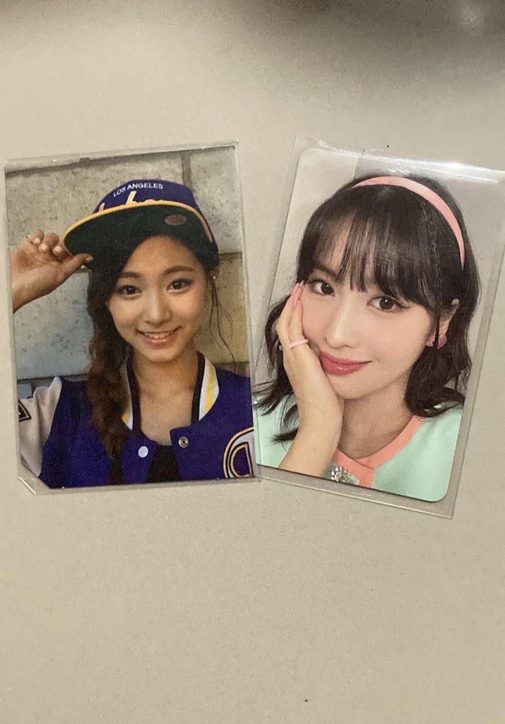 Twice Momo pisngi formula of love and tzuyu page two photocard pc ...