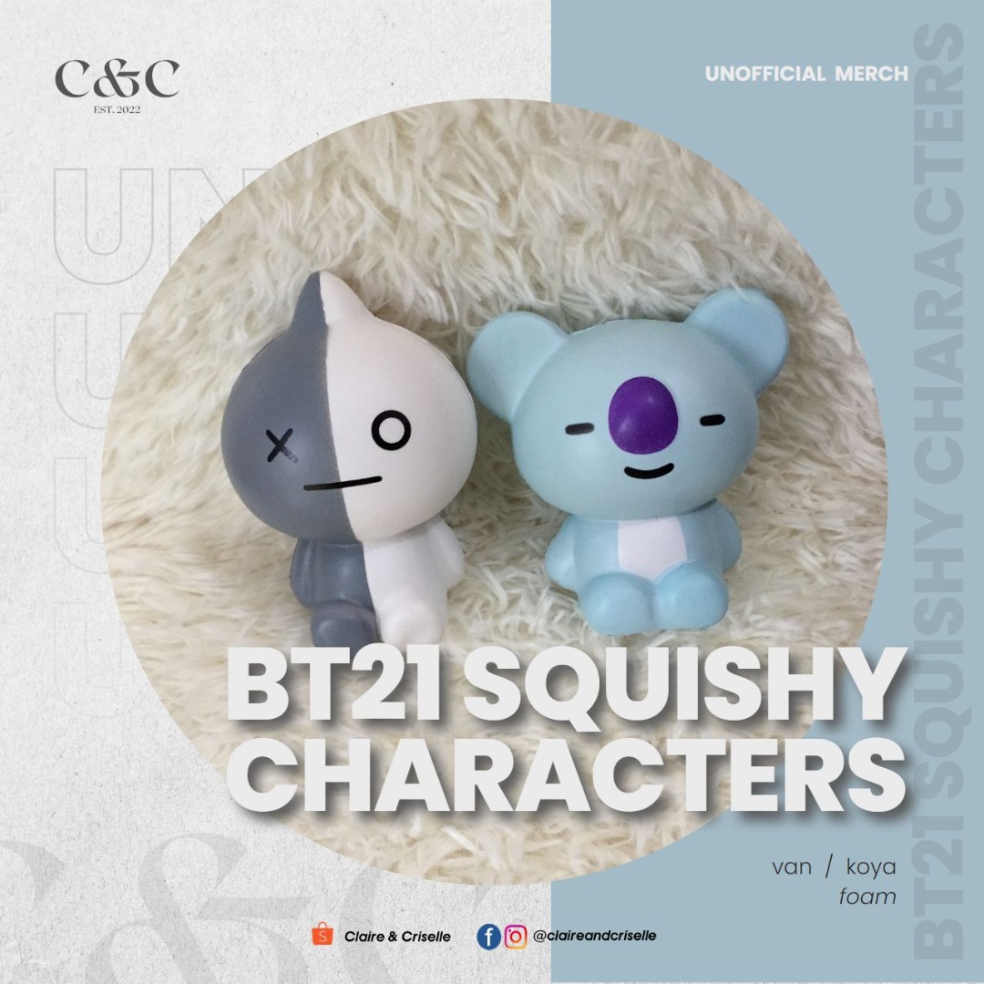 Unofficial BT21 BTS Character Squishy (With Fragrance), Hobbies & Toys ...