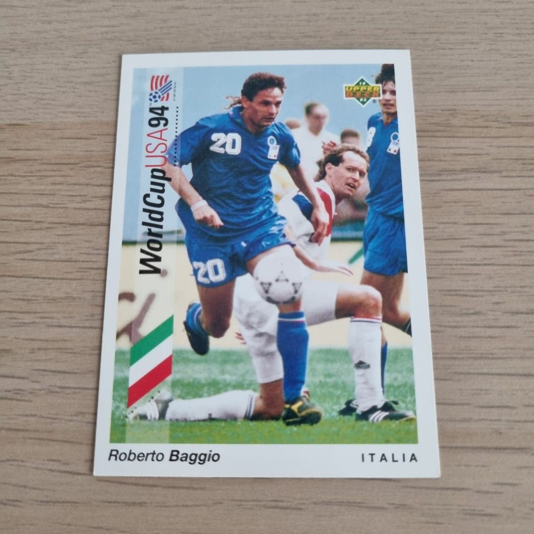 Upper Deck USA 94 Roberto Baggio card, Hobbies & Toys, Memorabilia ...