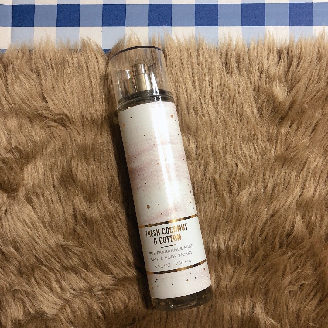 US Bath & Body Works Fresh Coconut & Cotton fragrance mist, Beauty ...