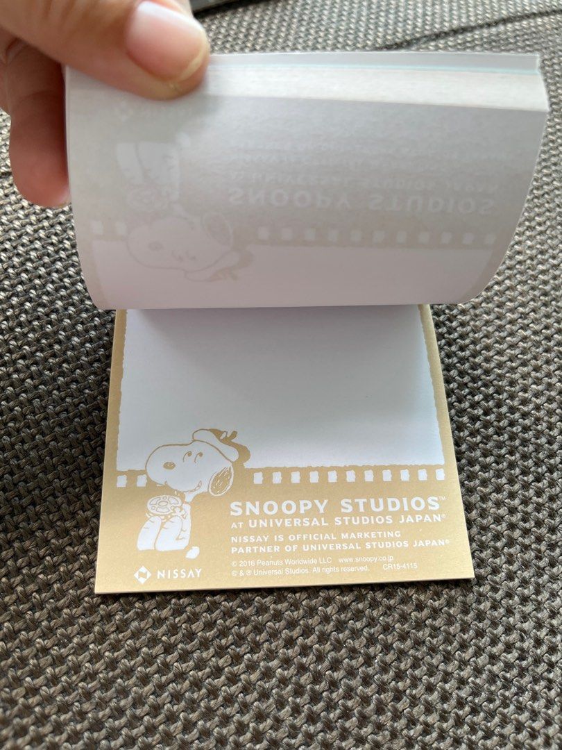 USJ Snoopy Studio Memo Pad, Hobbies & Toys, Stationery & Craft, Stationery & School Supplies on ...