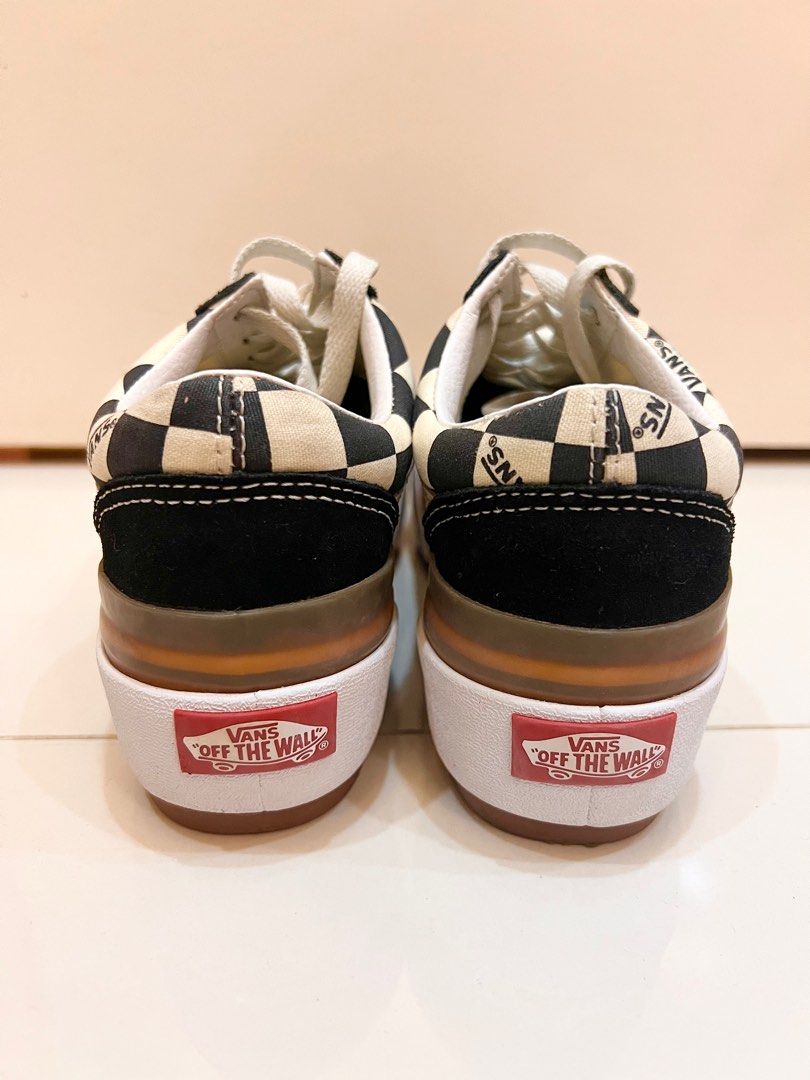 Vans Old Skool Stacked Checkerboard Platform, Women's Fashion, Footwear ...