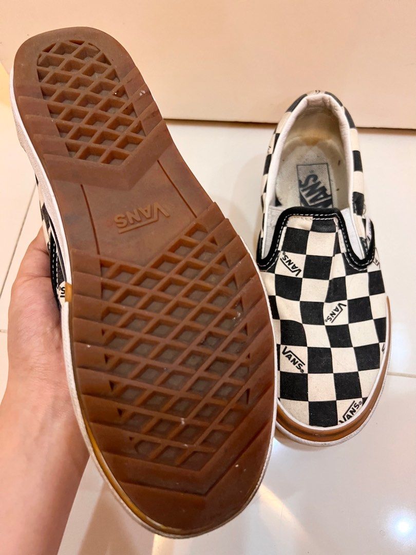 Vans Stacked Checkerboard Platform, Women's Fashion, Footwear, Sneakers ...
