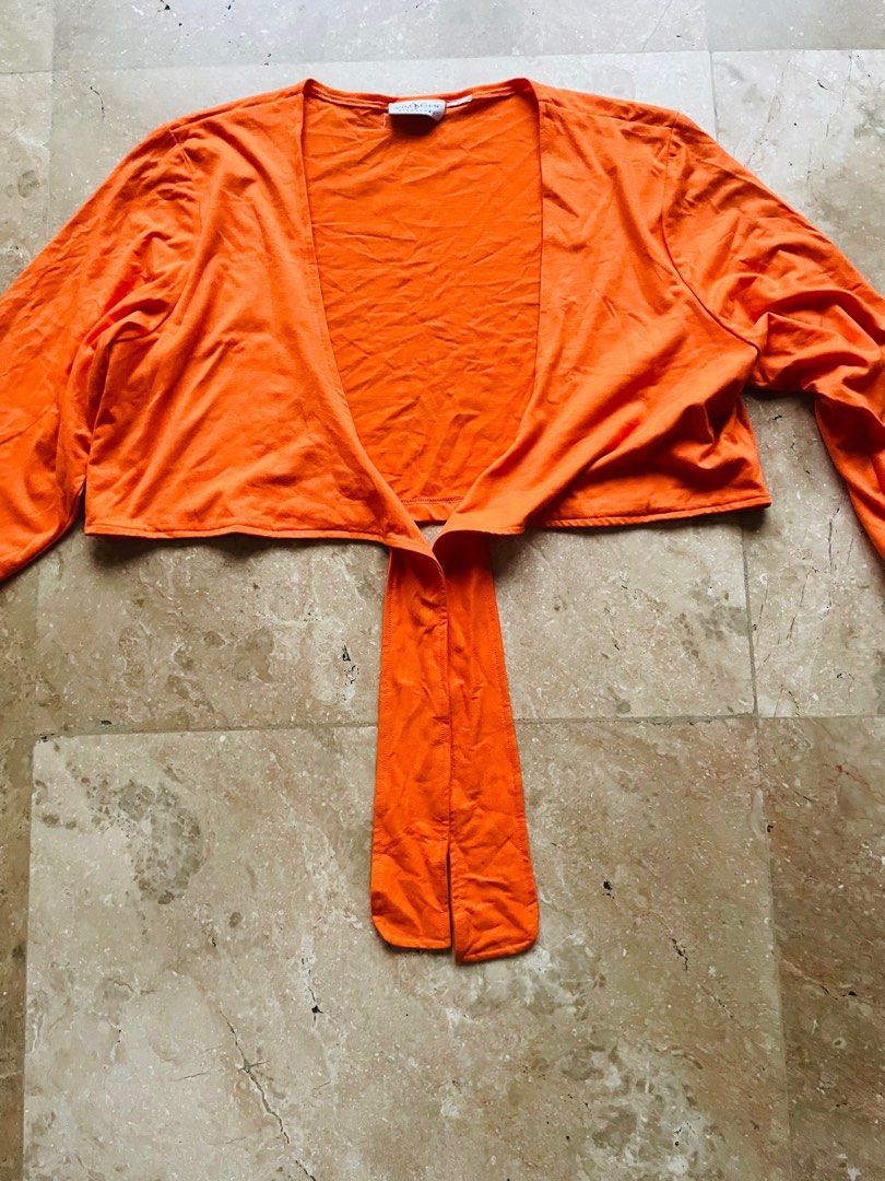 Villager Signature Orange Bolero, Orange, Women's Fashion, Coats ...