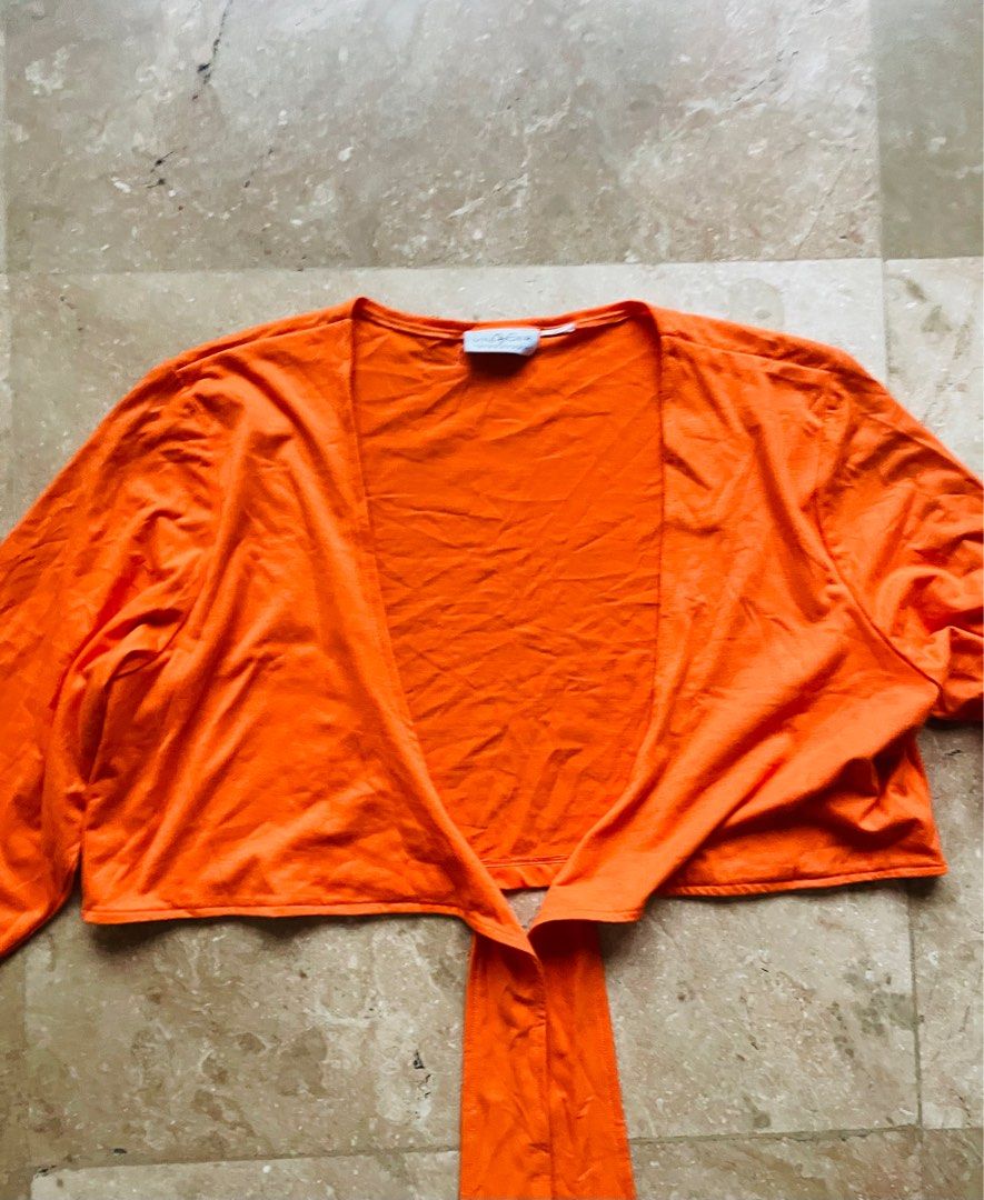 Villager Signature Orange Bolero, Orange, Women's Fashion, Coats ...