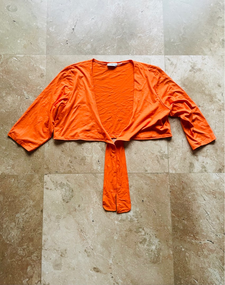 Villager Signature Orange Bolero, Orange, Women's Fashion, Coats ...