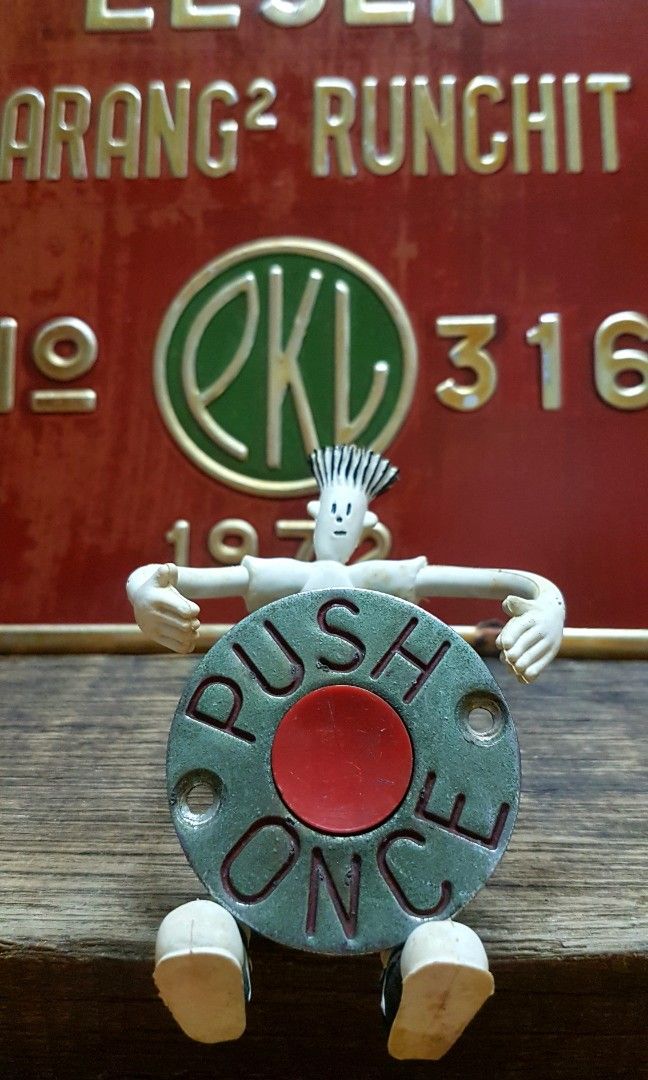Vintage Bus Sign + Bus Bell Push SET, Hobbies & Toys, Collectibles ...
