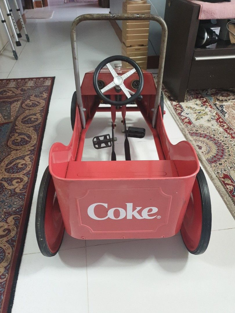 vintage coca cola pedal car for toddler, Hobbies & Toys, Toys & Games ...