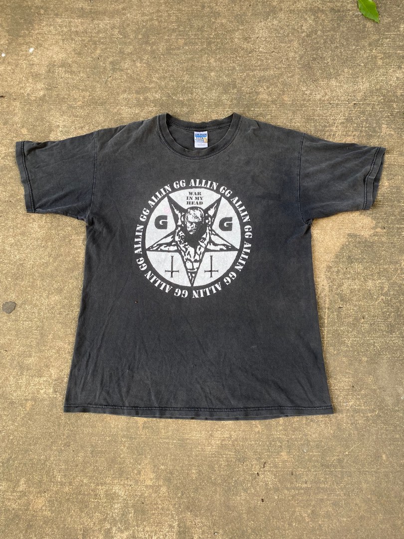 Vintage GG Allin War In My Head, Men's Fashion, Tops & Sets, Tshirts ...
