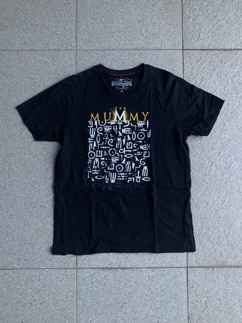 Vintage USS The Mummy Black Tshirt Tee, Men's Fashion, Tops & Sets ...