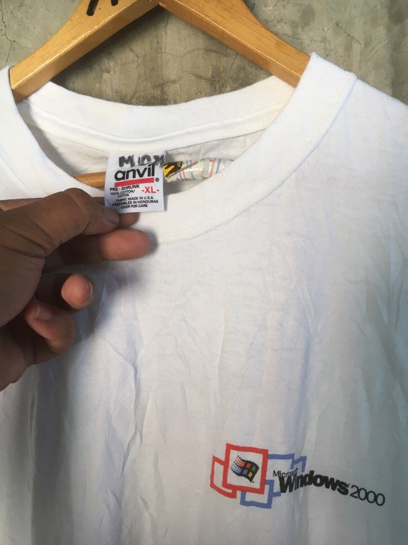 Vintage Windows 2000 tshirt, Men's Fashion, Tops & Sets, Tshirts & Polo ...
