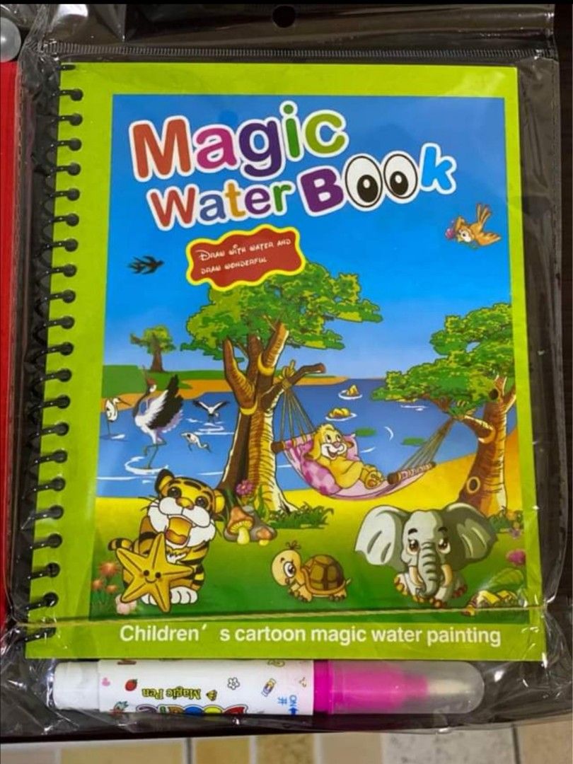 Water Painting Book Magic Water Activated Coloring Notebook, Babies ...