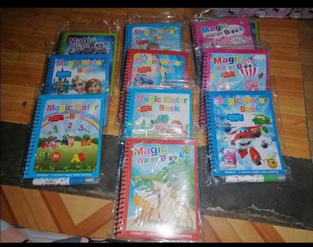 Water Painting Book Magic Water Activated Coloring Notebook, Babies ...
