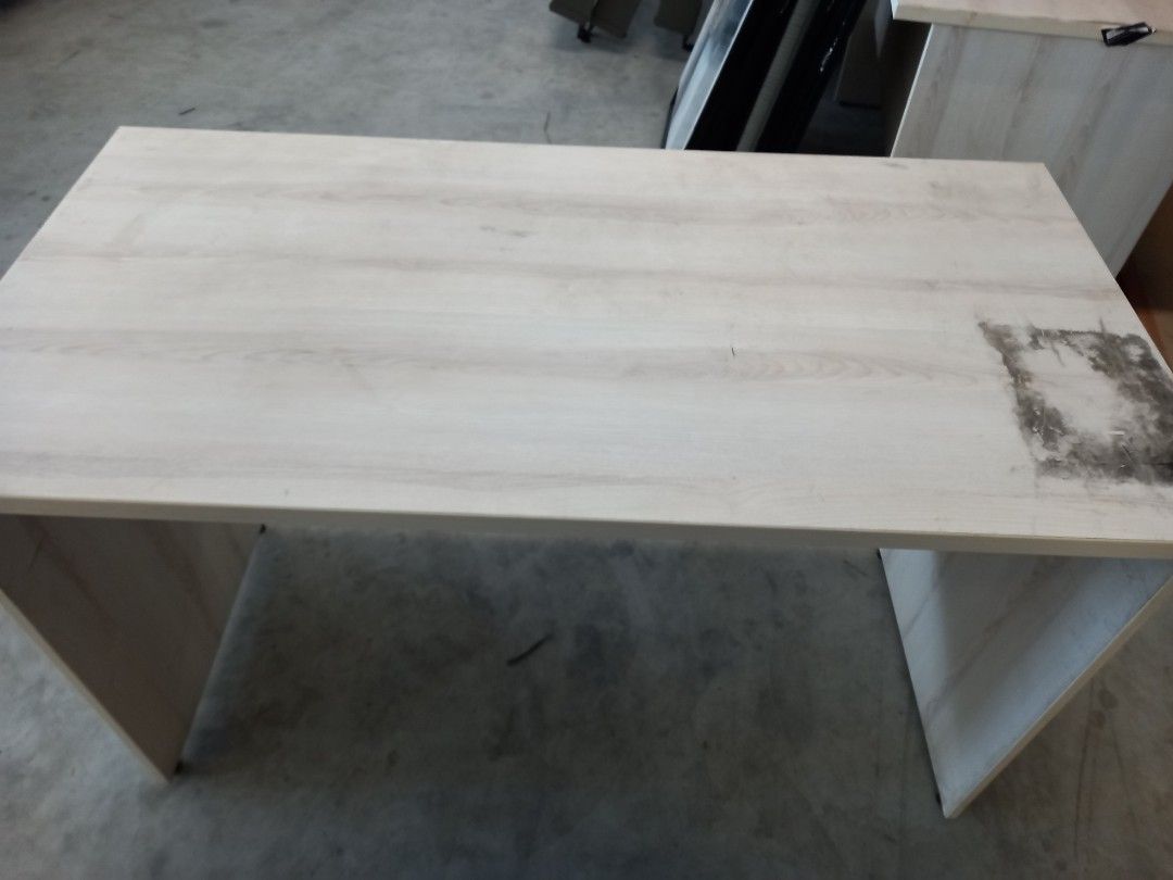 White Study Table, Furniture & Home Living, Furniture, Tables & Sets on ...