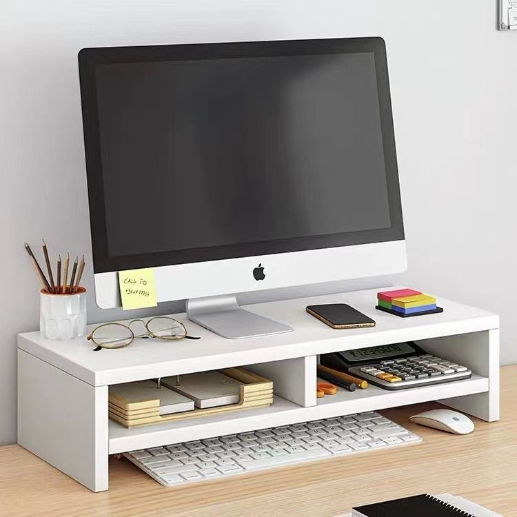 Wooden Monitor Riser Stand Ergonomic Laptop Stand Desktop Storage ...