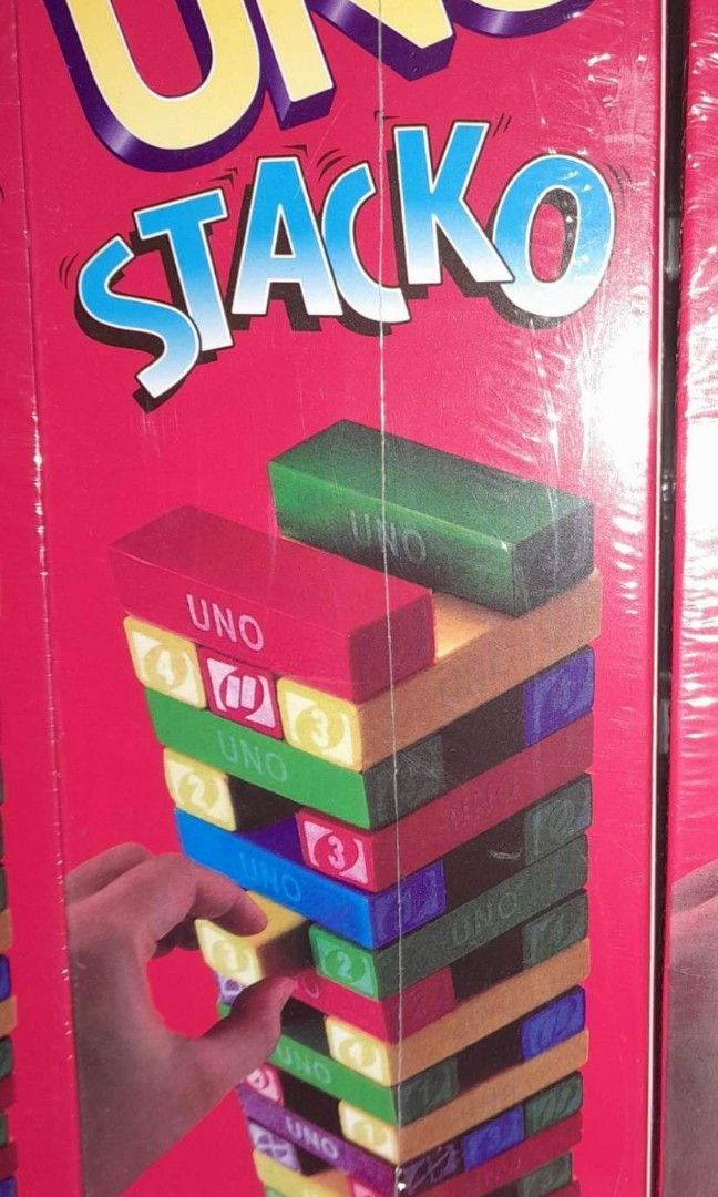WOODEN UNO STACKO, Hobbies & Toys, Toys & Games on Carousell