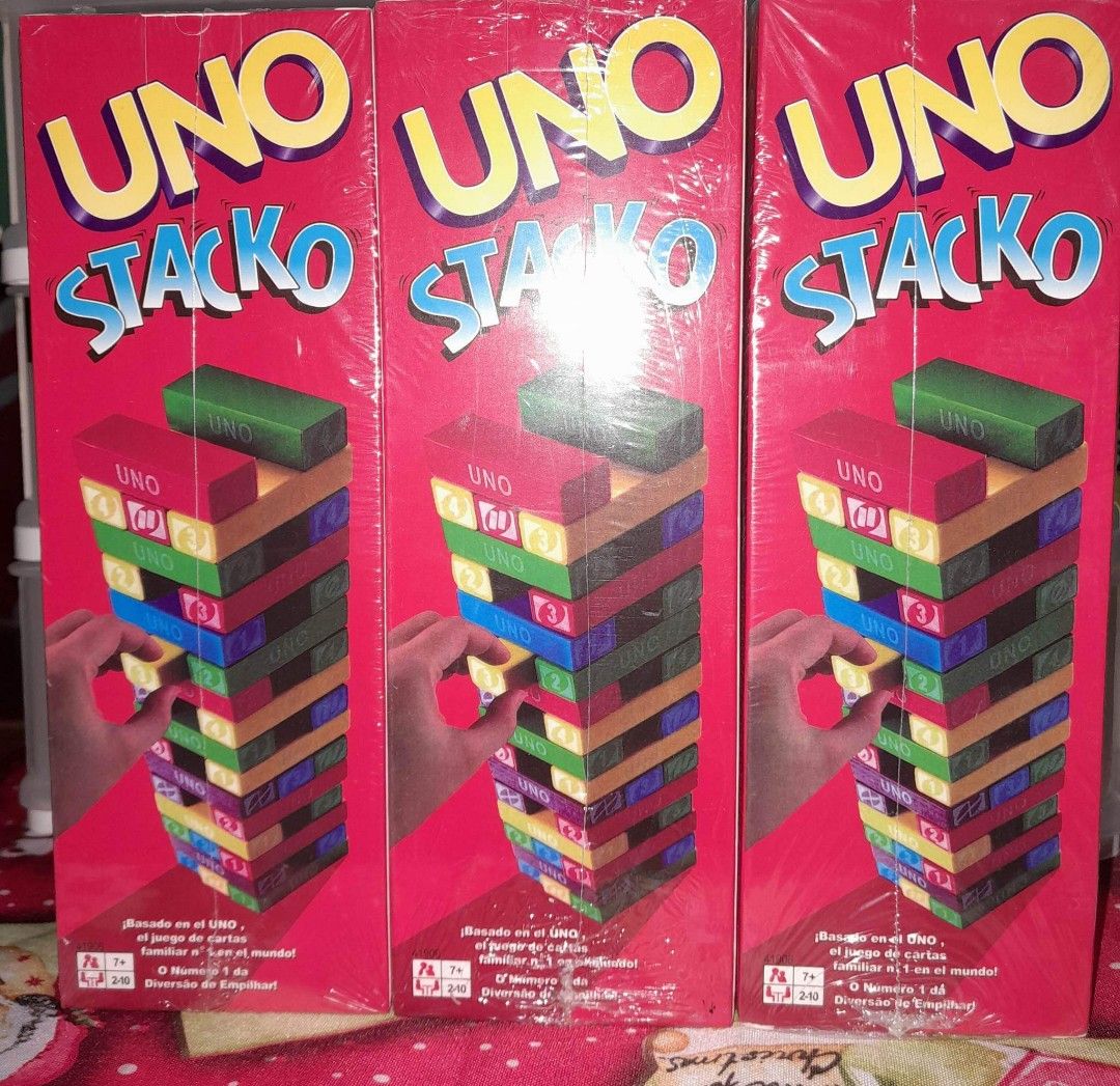 WOODEN UNO STACKO, Hobbies & Toys, Toys & Games on Carousell