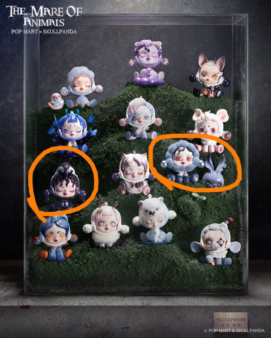 WTS popmart skull panda mare of animals, Hobbies & Toys, Toys & Games ...