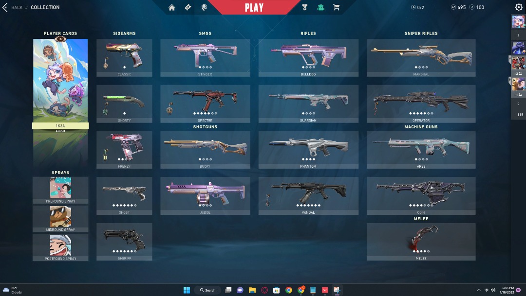 WTT/WTS Val Account (RgxBlade,ReaverKarambit) 15Prem Skins, Video ...