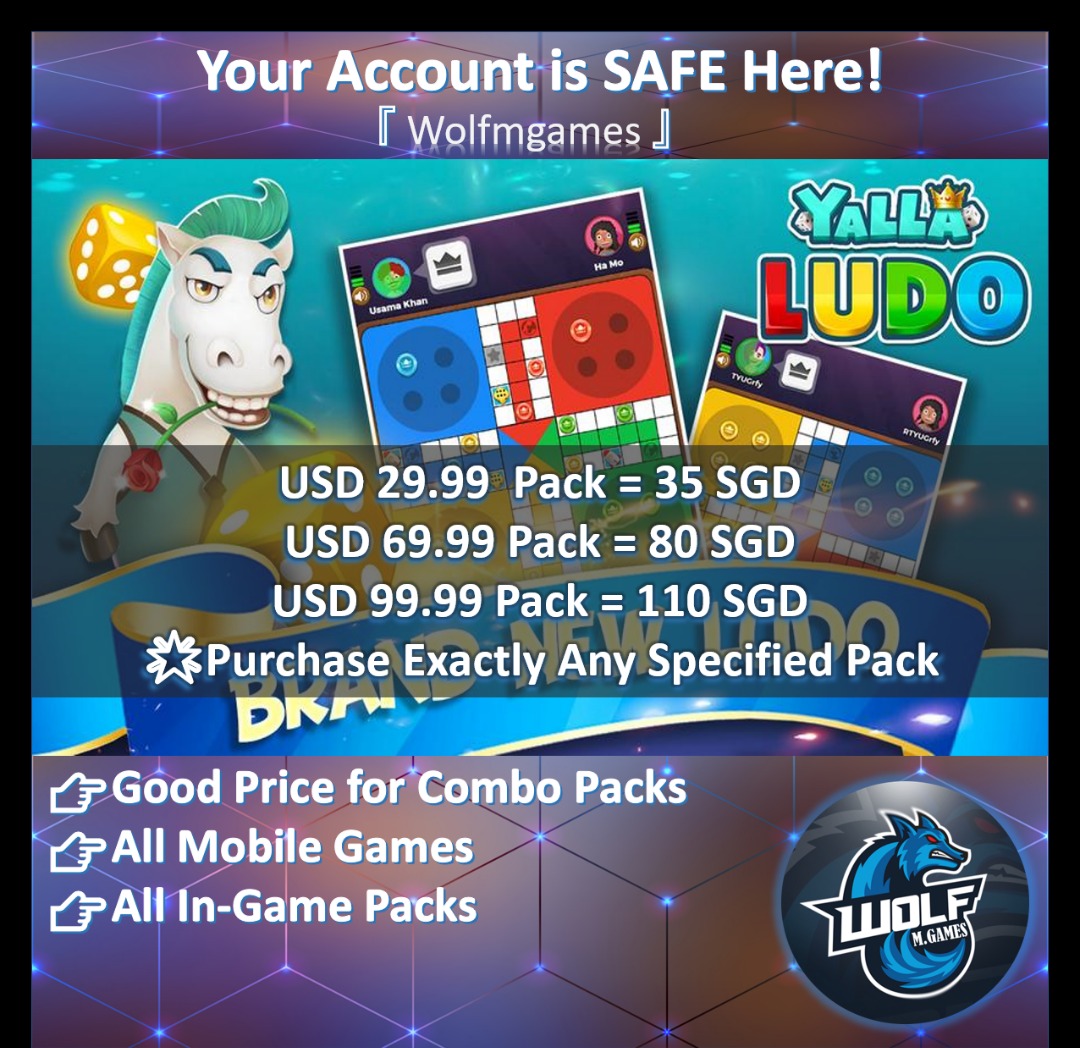 Yalla Ludo Top Up [LEGAL], Video Gaming, Gaming Accessories, Game Gift Cards & Accounts on Carousell