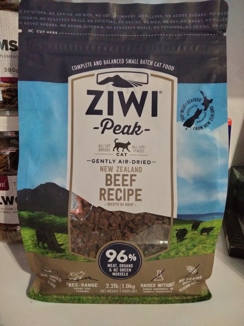 Ziwi Peak Air-Dried Beef Cat Food 1 kg, Pet Supplies, Pet Food on Carousell