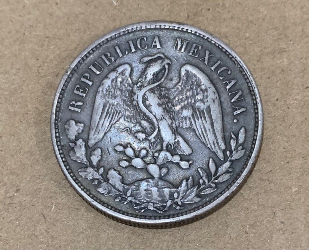 1899 Republica Mexicana UN Peso Old Silver Coin, Hobbies & Toys ...