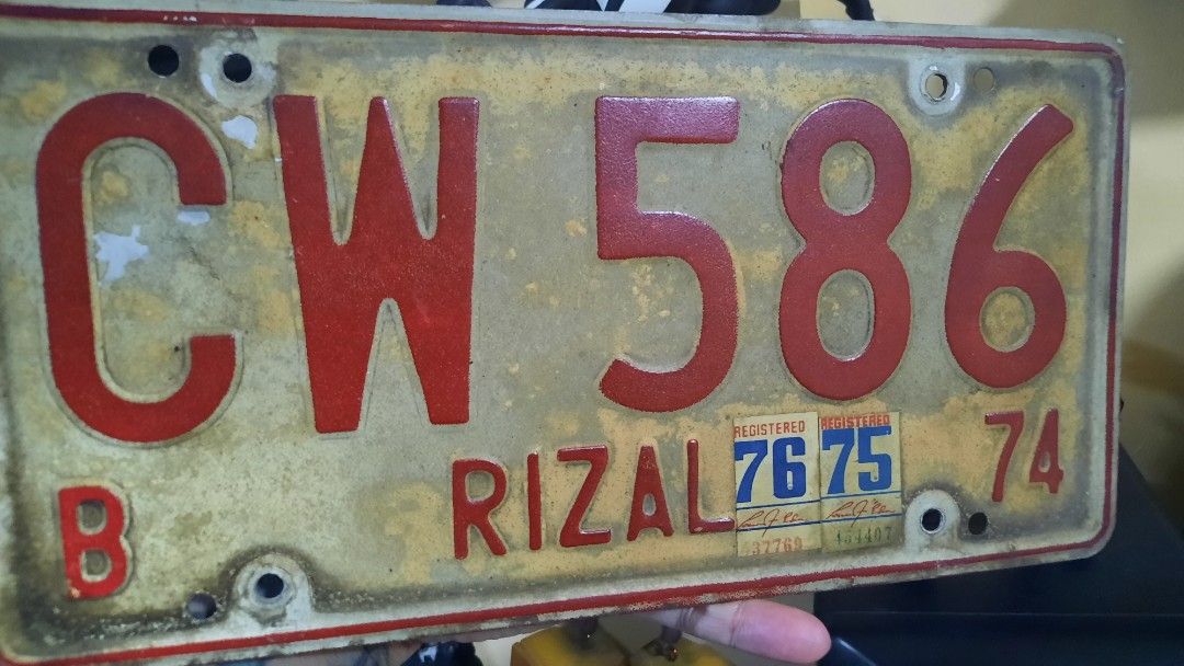 1974 vintage car plate (rare), Hobbies & Toys, Memorabilia ...