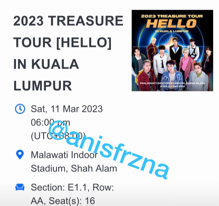2023 Treasure Hello Concert in Kuala Lumpur, Hobbies & Toys ...
