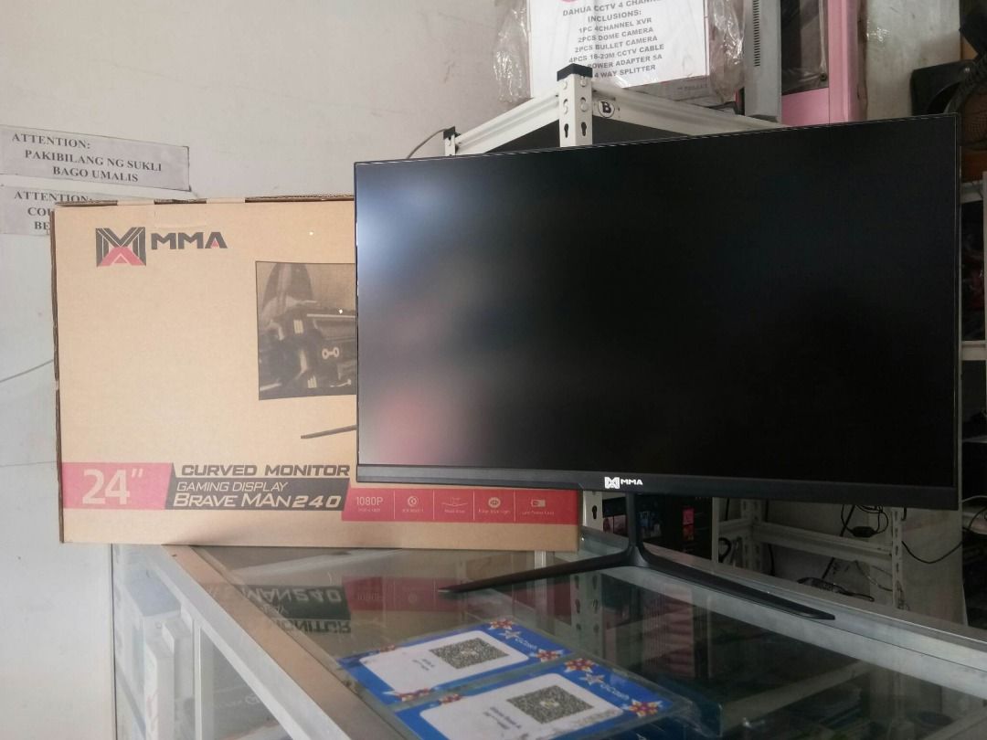 24 WIDE IPS FRAMELESS SEMI CURVED MMA MONITOR, Computers & Tech, Parts ...