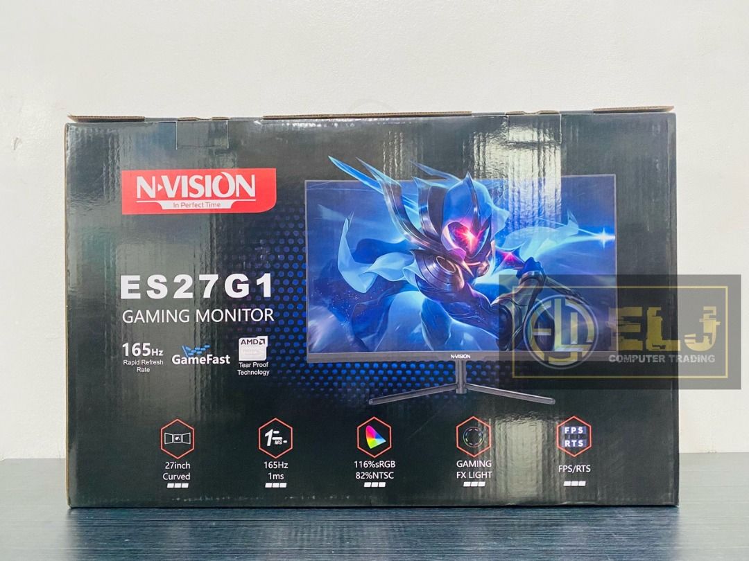 27" NVISION ES27G1 165HZ CURVED MONITOR, Computers & Tech, Desktops on ...