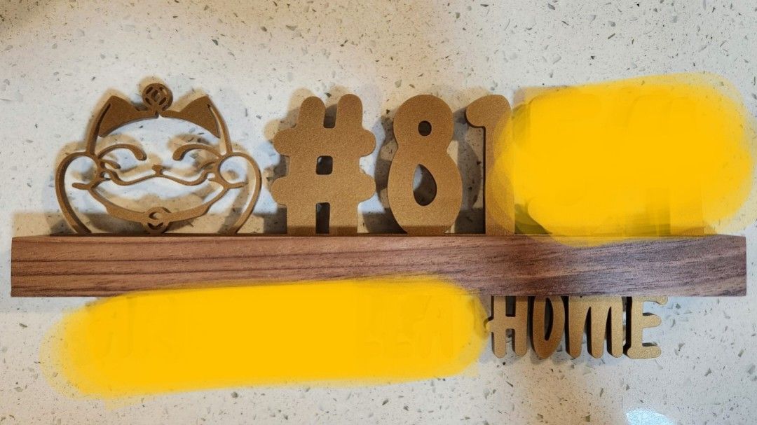 3D Customized Acrylic Wooden Sign/Signage/Door Unit Number/Door Sign ...