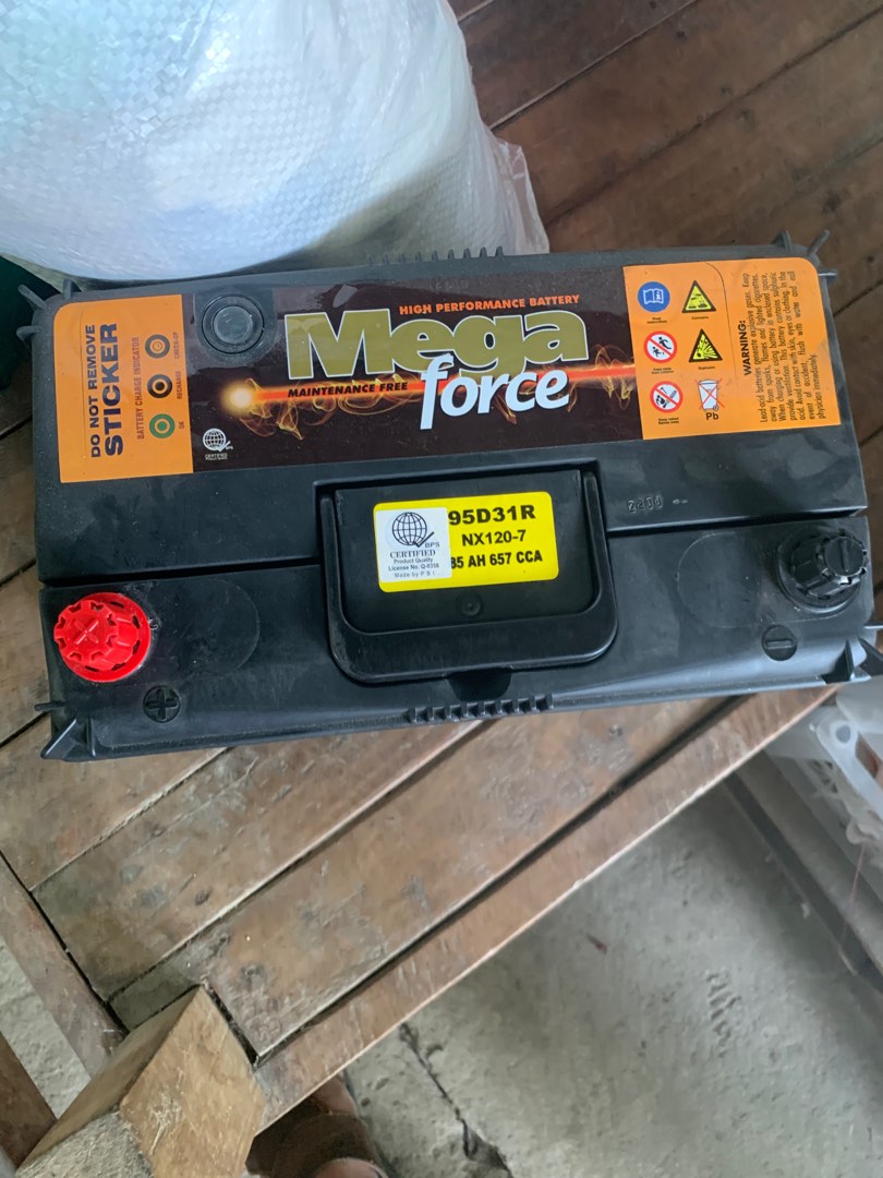 3sm battery reverse for toyota hi ace once lang nagamit, Car Parts ...