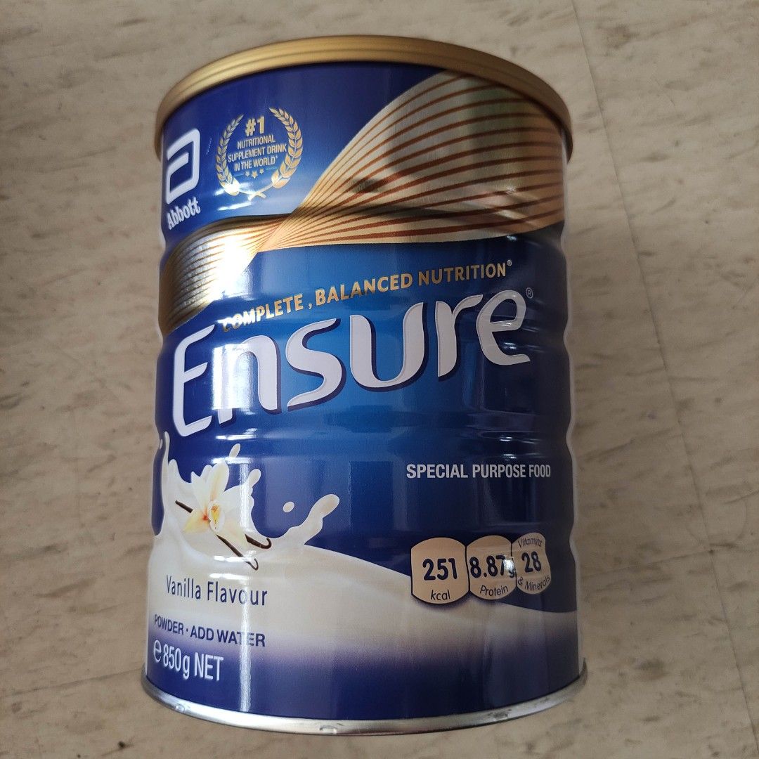 ABOTT ENSURE Powder Vanilla 850g, Health & Nutrition, Health Supplements, Health Food, Drinks ...